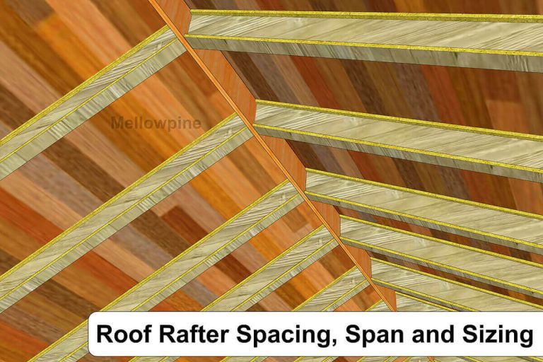 Roof Rafter Spacing, Span, and Sizing Explained - MellowPine